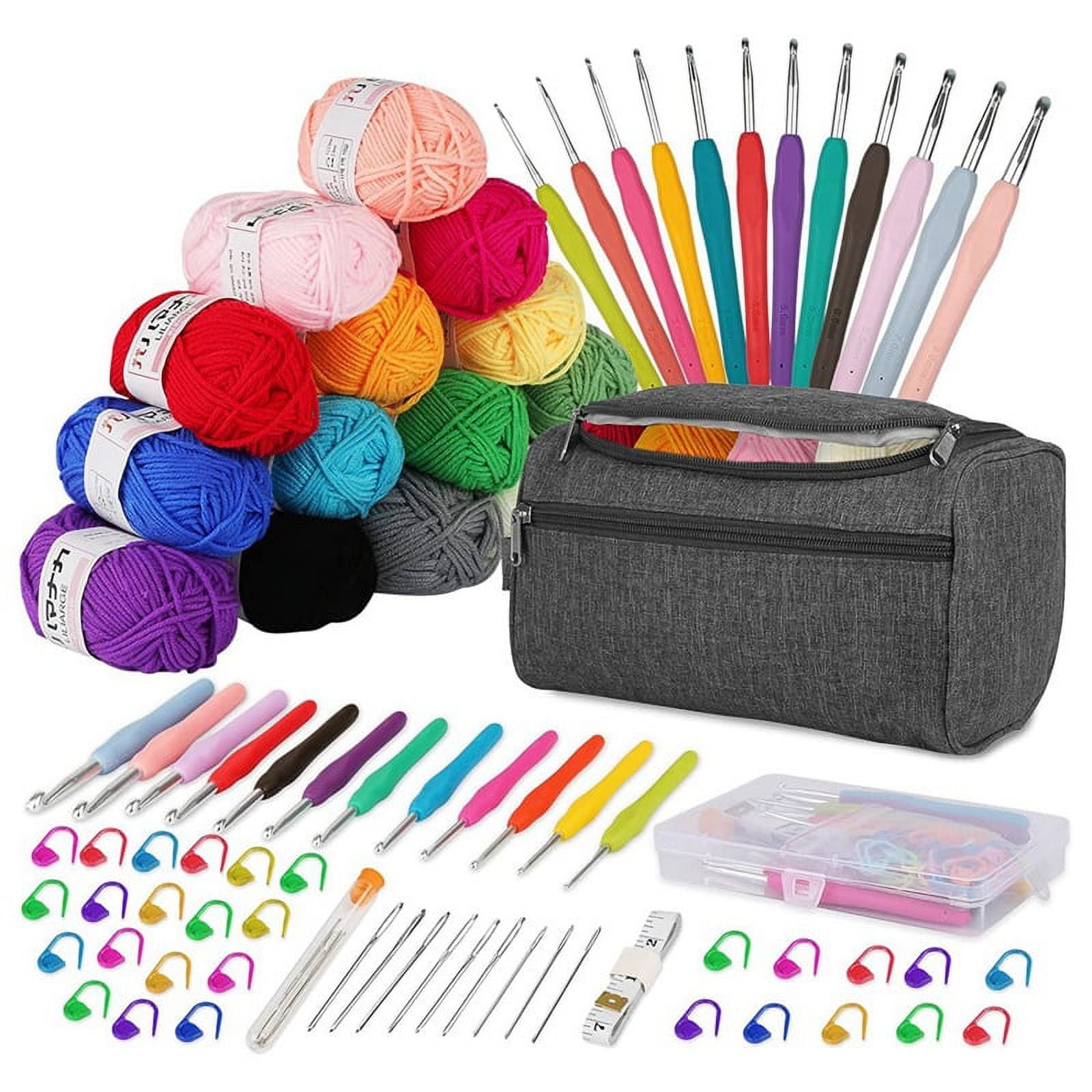 Crochet Kits for Beginners Adults Kit-Grey - Walmart.com