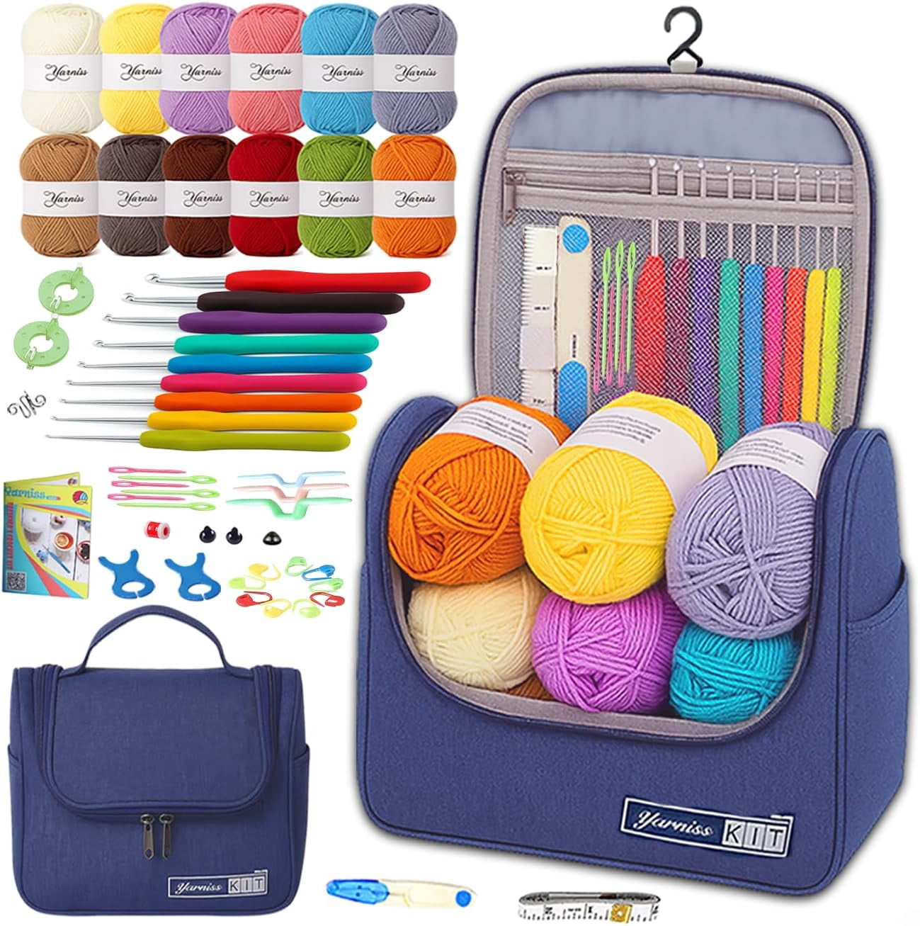 Crochet Kits for Beginners,All in One Crochet Kits with 840 Yards ...