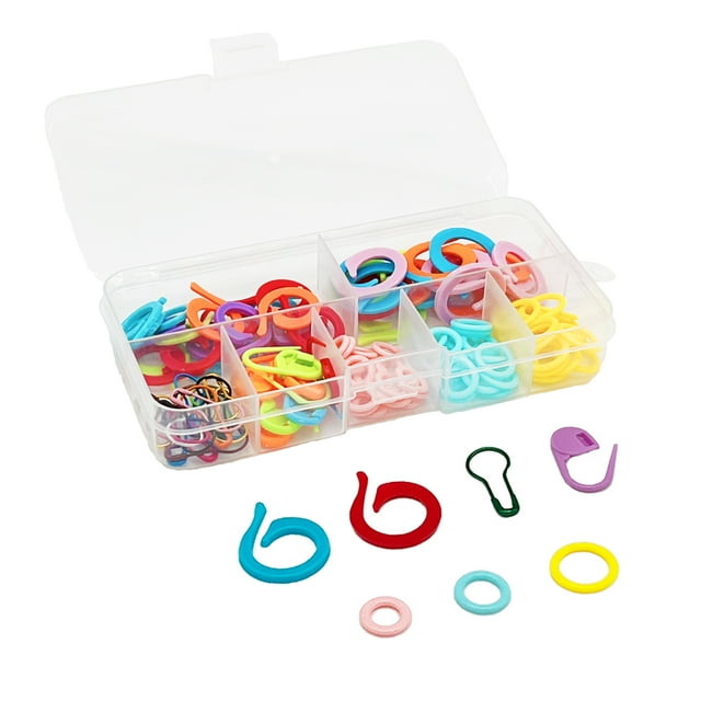 Crochet Locking Stitch Markers, Knitting Stitch Rings, Open Knitting ...