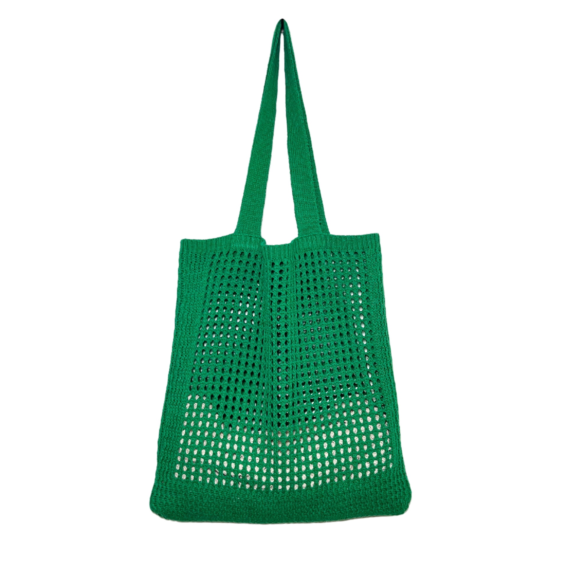 Crochet Mesh Beach Tote Bag, Knit Summer Vacation Aesthetic Boho Tote ...