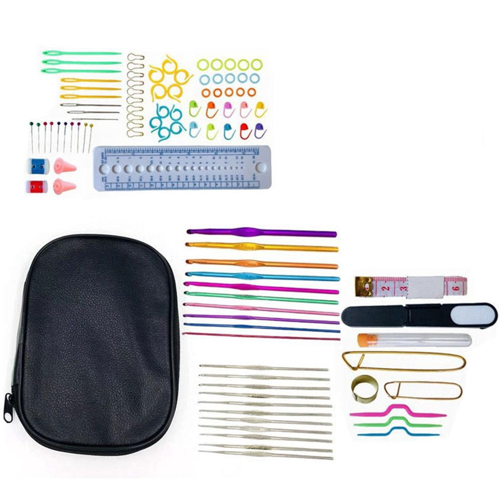 Crochet Ndles Set, Crochet Hoo Kit with Stge Case, Ergonomic Knitting ...