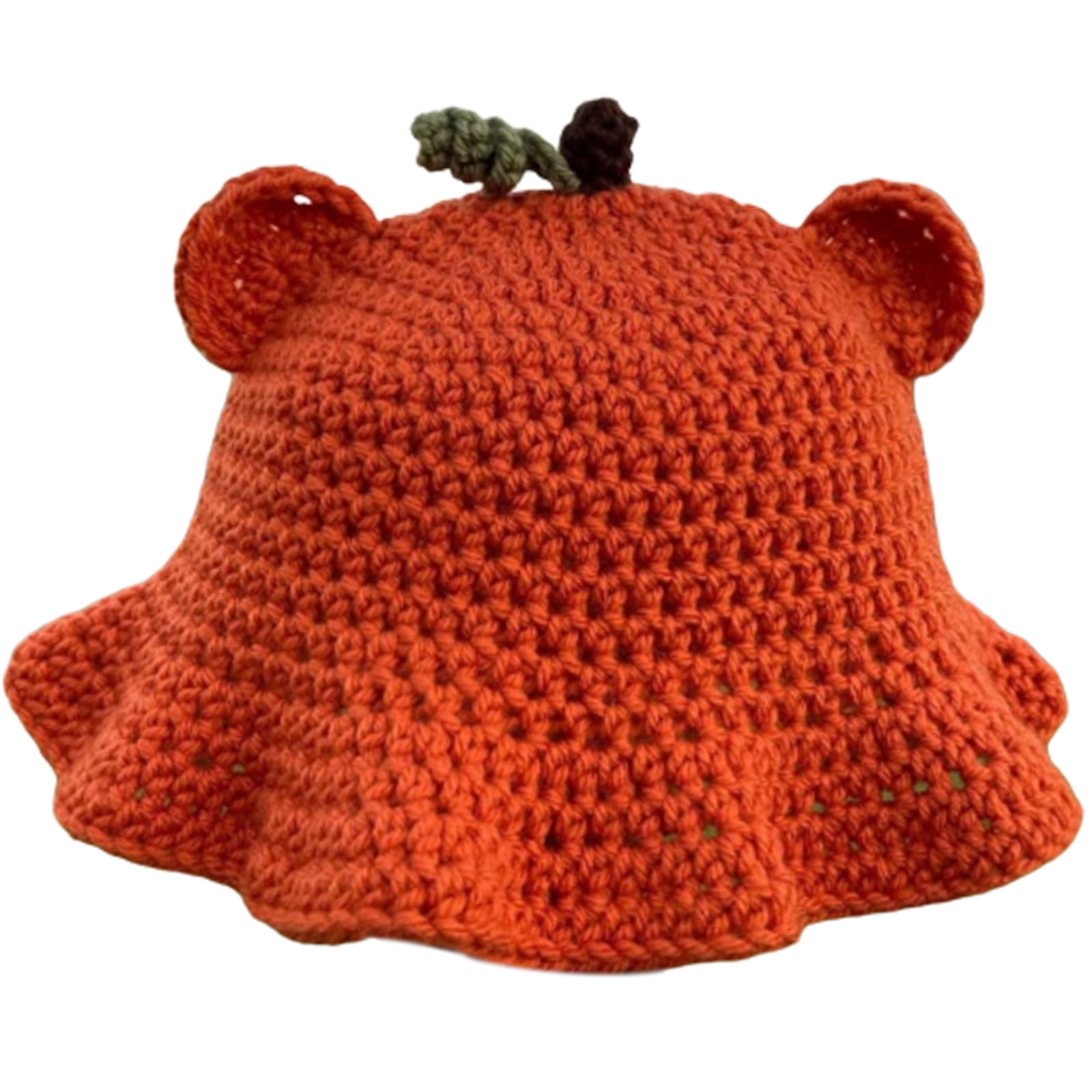 Crochet Pumpkin Bucket Hat Halloween Bucket Hat Crochet Pumpkin ...