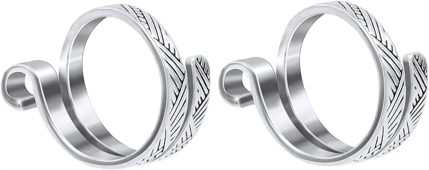 Crochet Ring For Finger Yarn Guide, Faster Crocheting, Adjustable ...