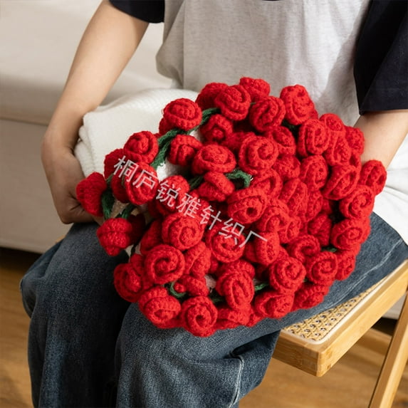 Crochet Rose Flower Bouquet Blanket - Finished Rose Bouquet Blanket ...
