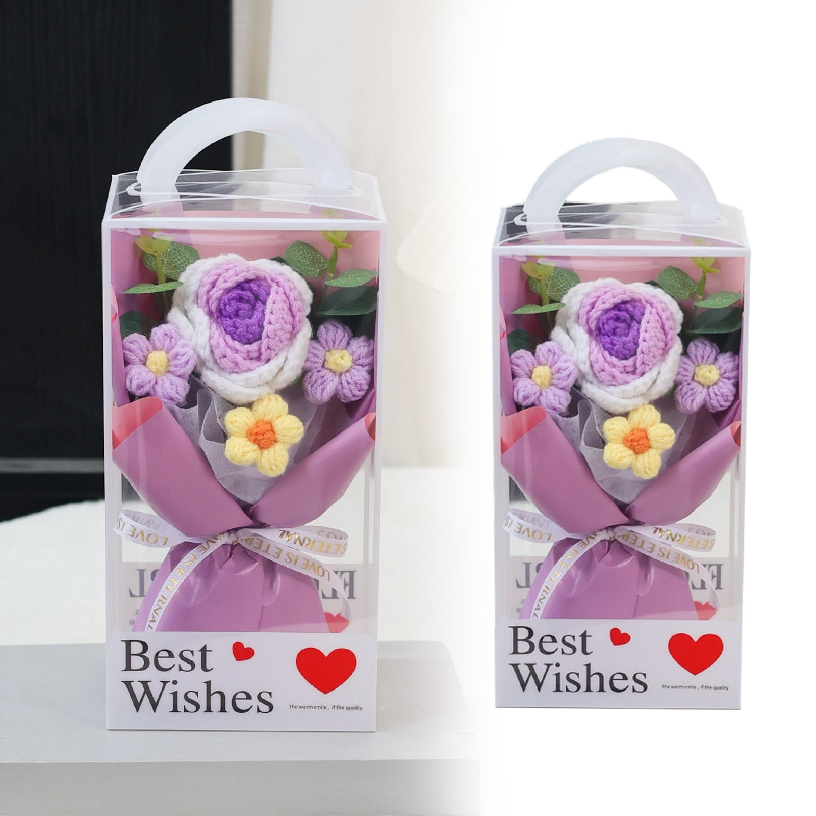 Crochet Roses Weaving Roses Valentine's Day Gifts Crochet Flowers ...