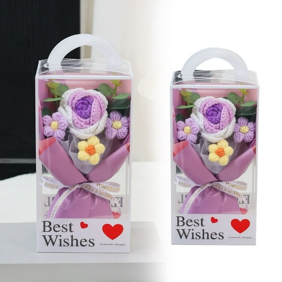 Crochet Roses Weaving Roses Valentine's Day Gifts Crochet Flowers ...