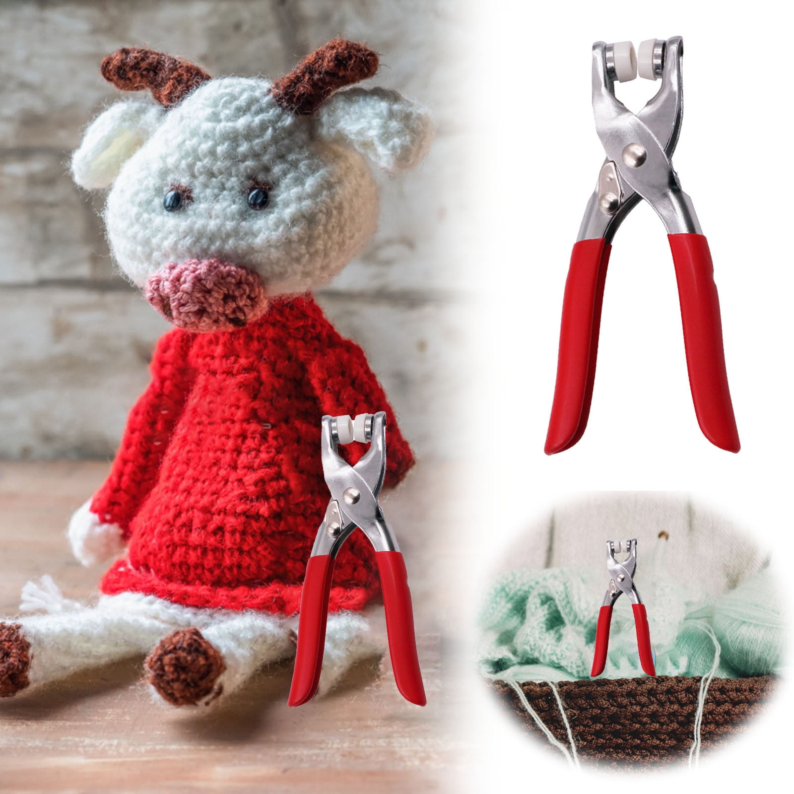 Crochet Safety Eye Tool - Professional Auxiliary Pliers for Attaching ...