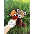 Crochet Sitting Red Panda Amigurumi Pattern, Cute Jungle Animal Design ...