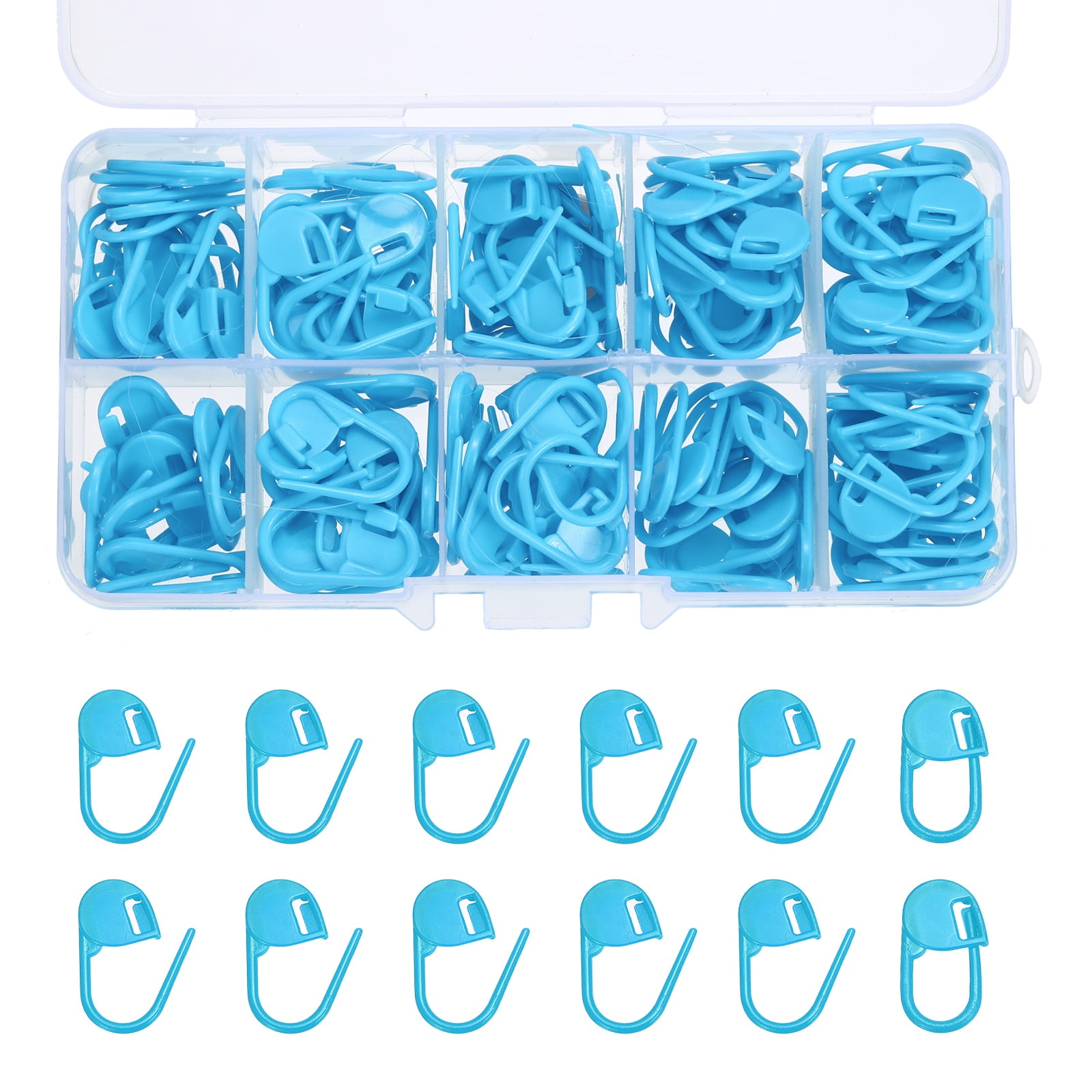 Crochet Stitch Markers, 150Pcs Plastic Knitting Crochet Locking Stitch ...