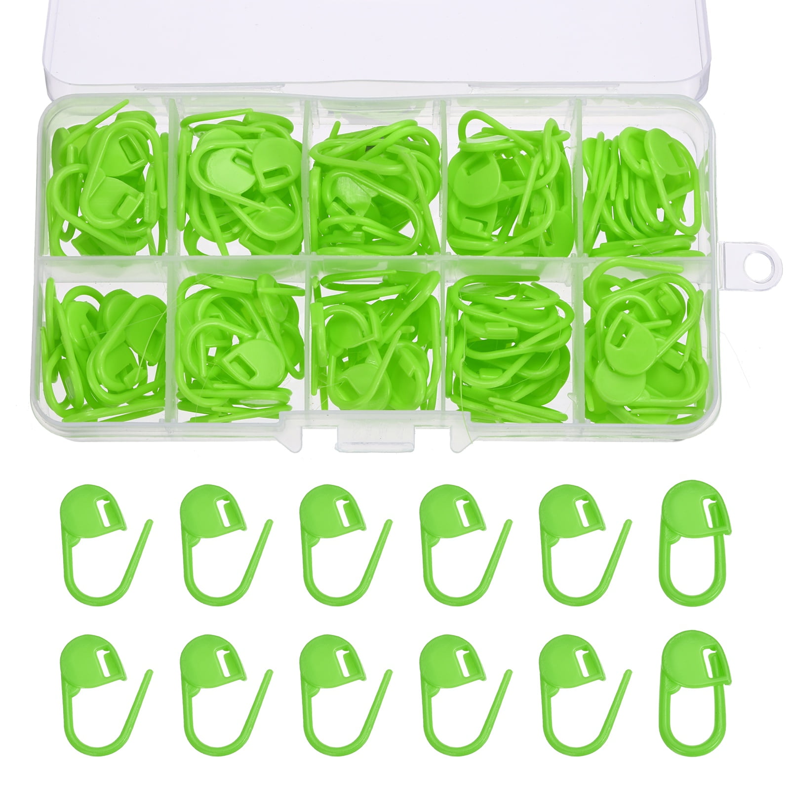 Crochet Stitch Markers, 150Pcs Plastic Knitting Crochet Locking Stitch ...