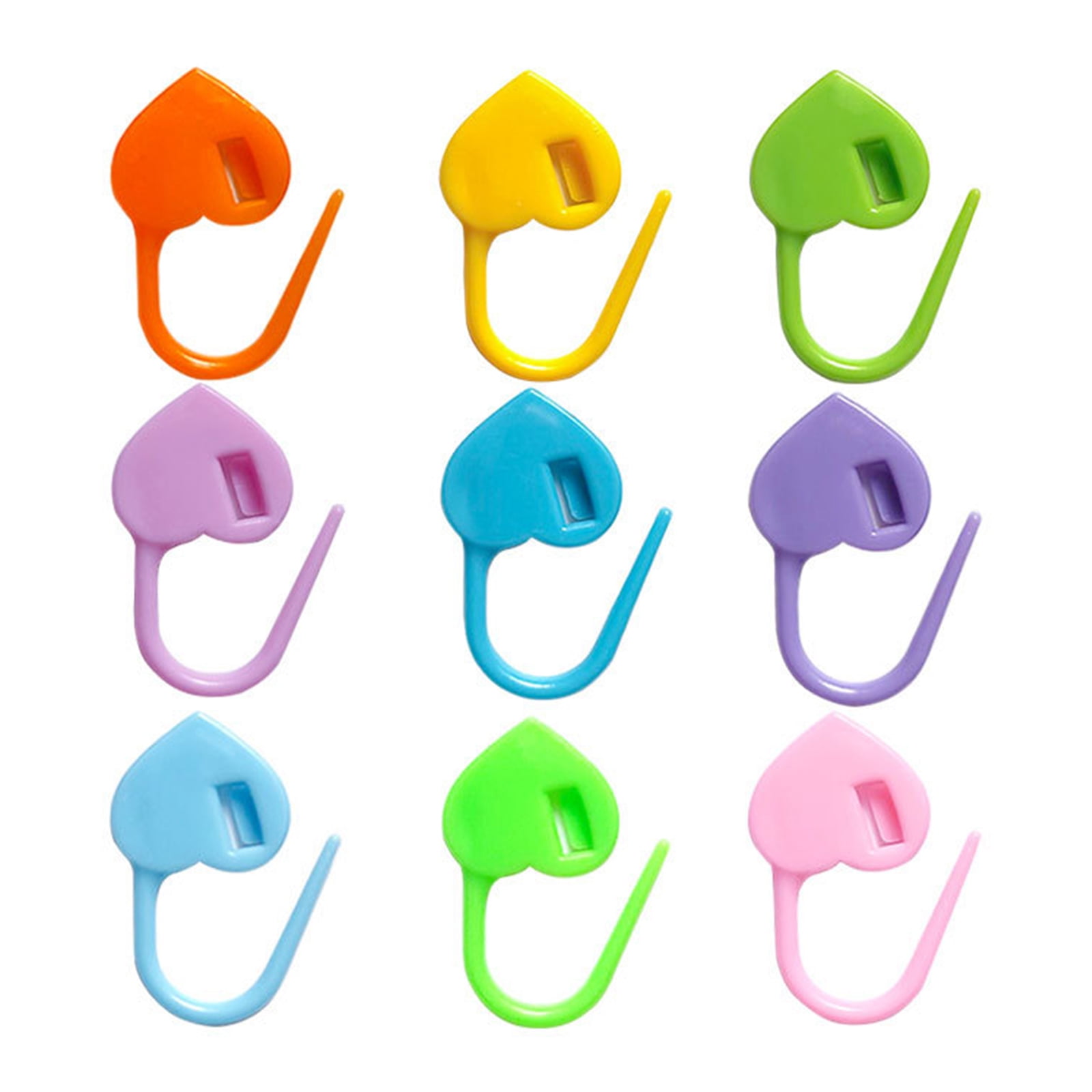 Plastic Stitching Locking Markers Knitting Needle Clip Crochet Locking ...