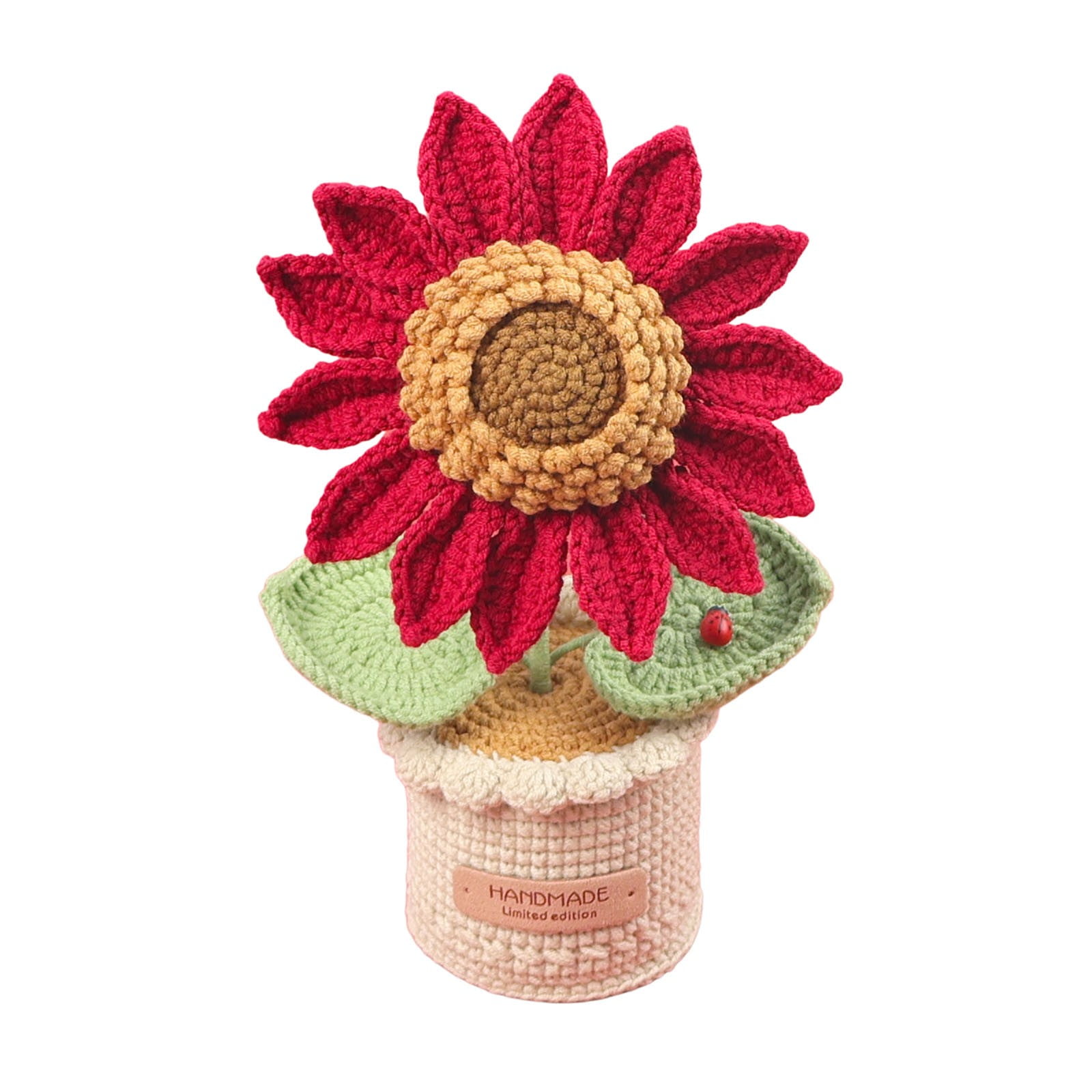 Crochet Sunflower Cute Handmade Sunflower, Positive Emotional Support ...
