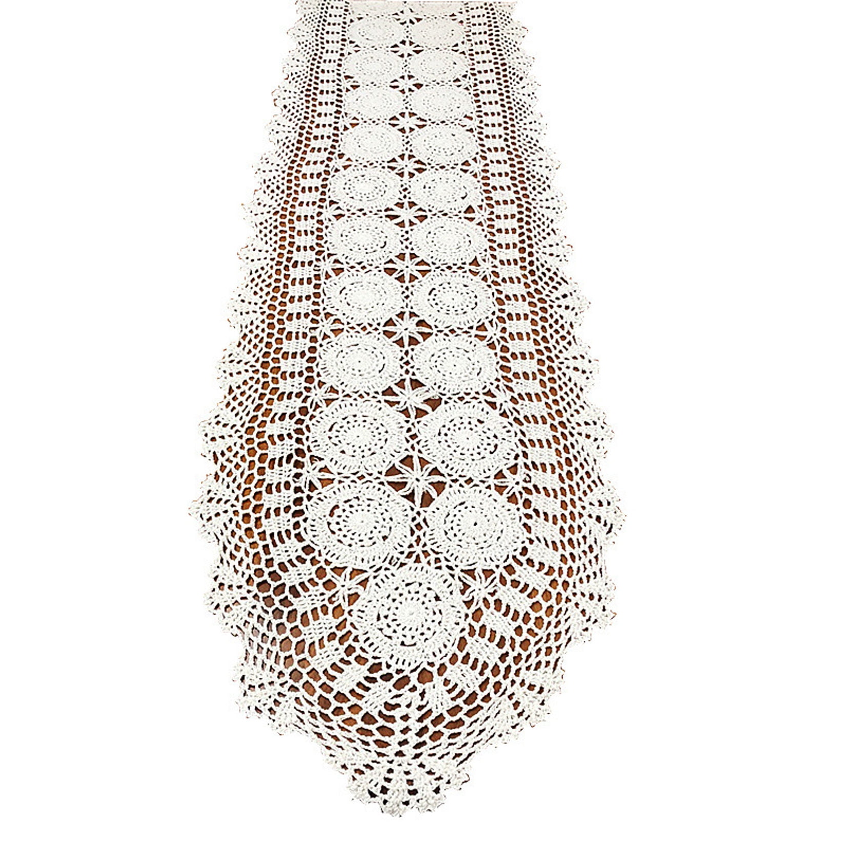 Crochet Table Runners Doily, Handmade Lace Table Runner Vintage Floral ...