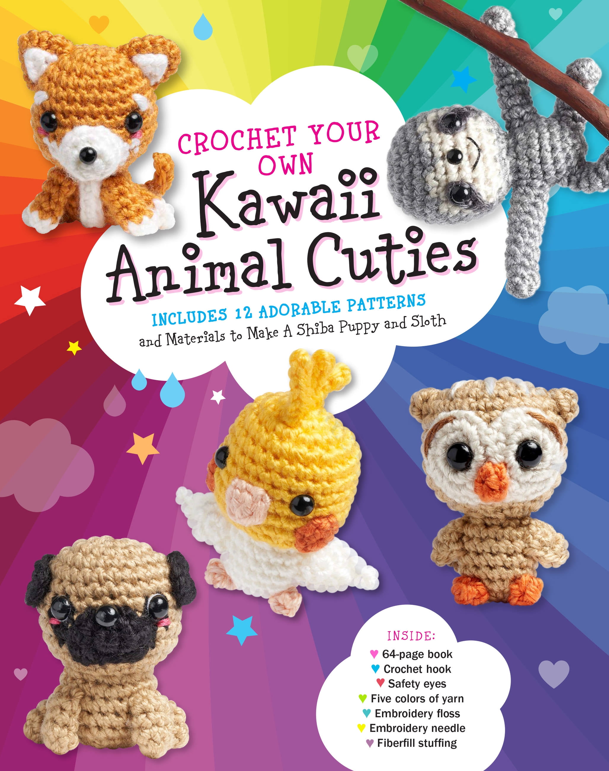 Crochet Your Own Kawaii Animal Cuties: Includes 12 Adorable Patterns ...
