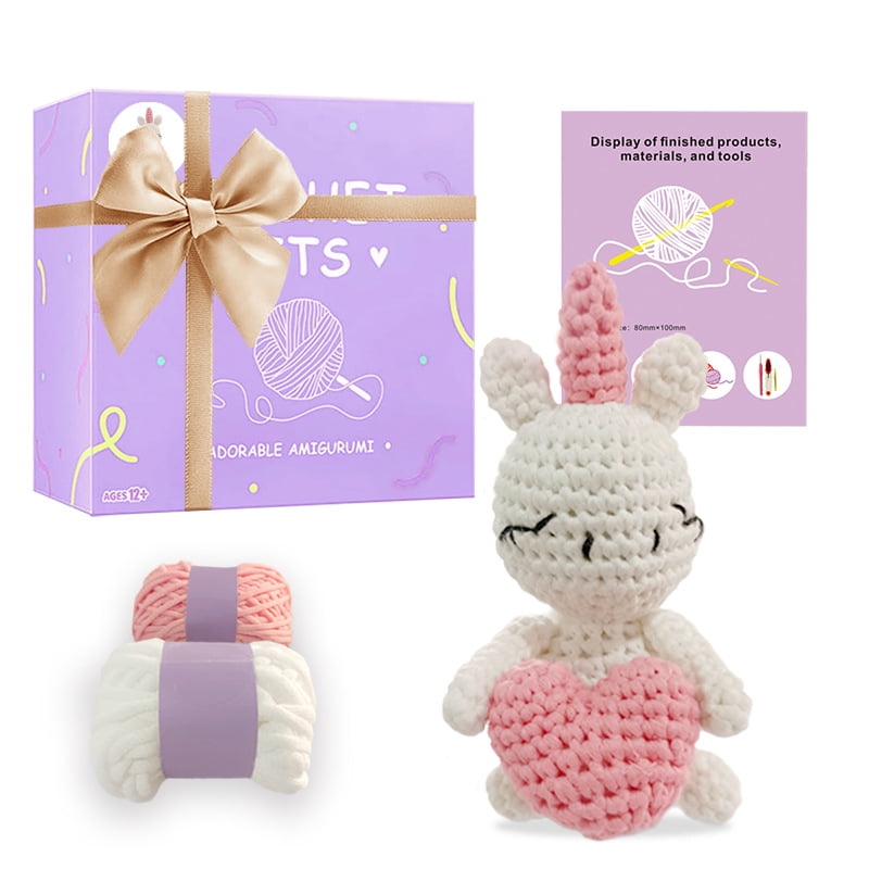 Crochet kit for beginners kids, Complete DIY Kit Animals with Kits for ...