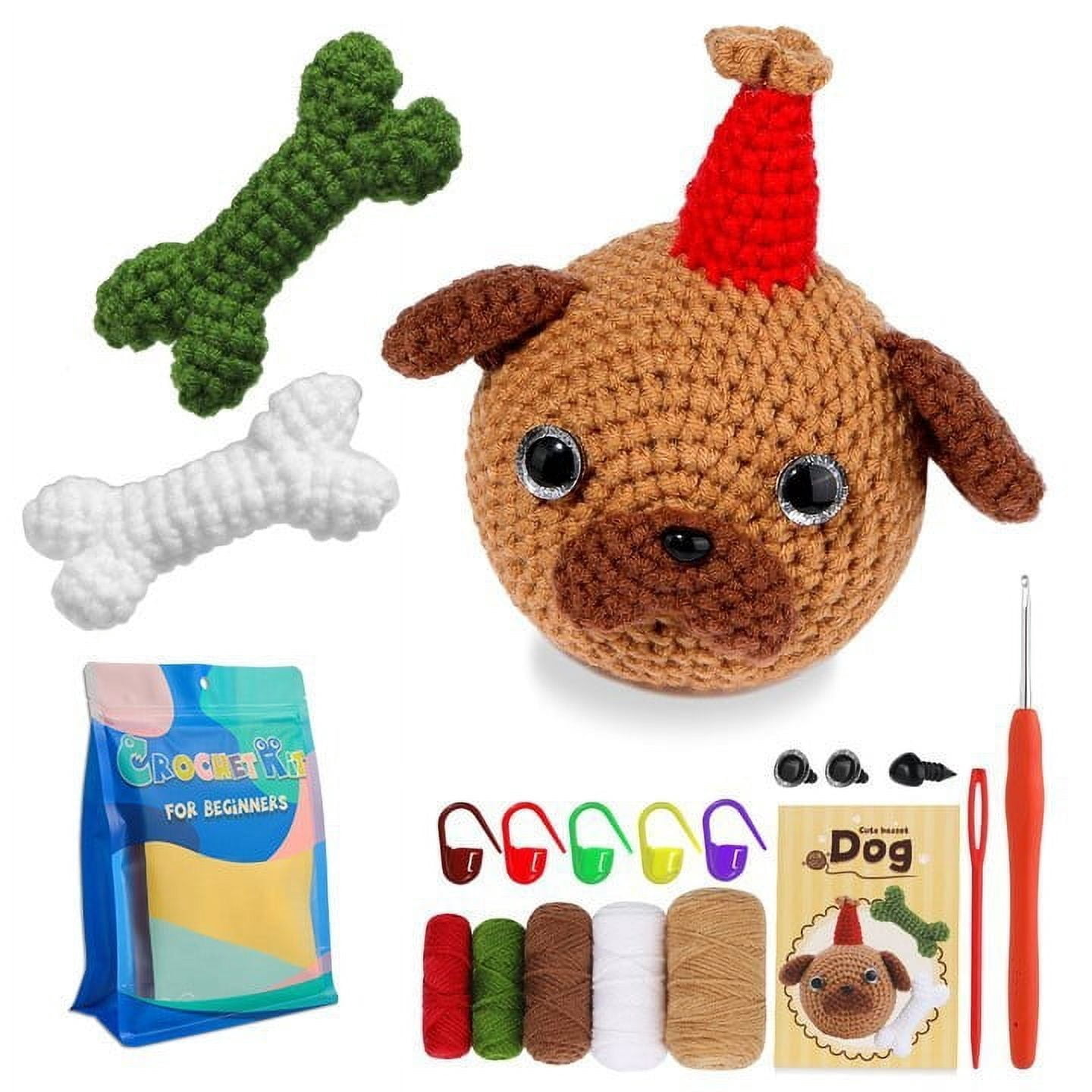 Crochet kit for beginners kids, Complete DIY Kit Animals with Kits for ...
