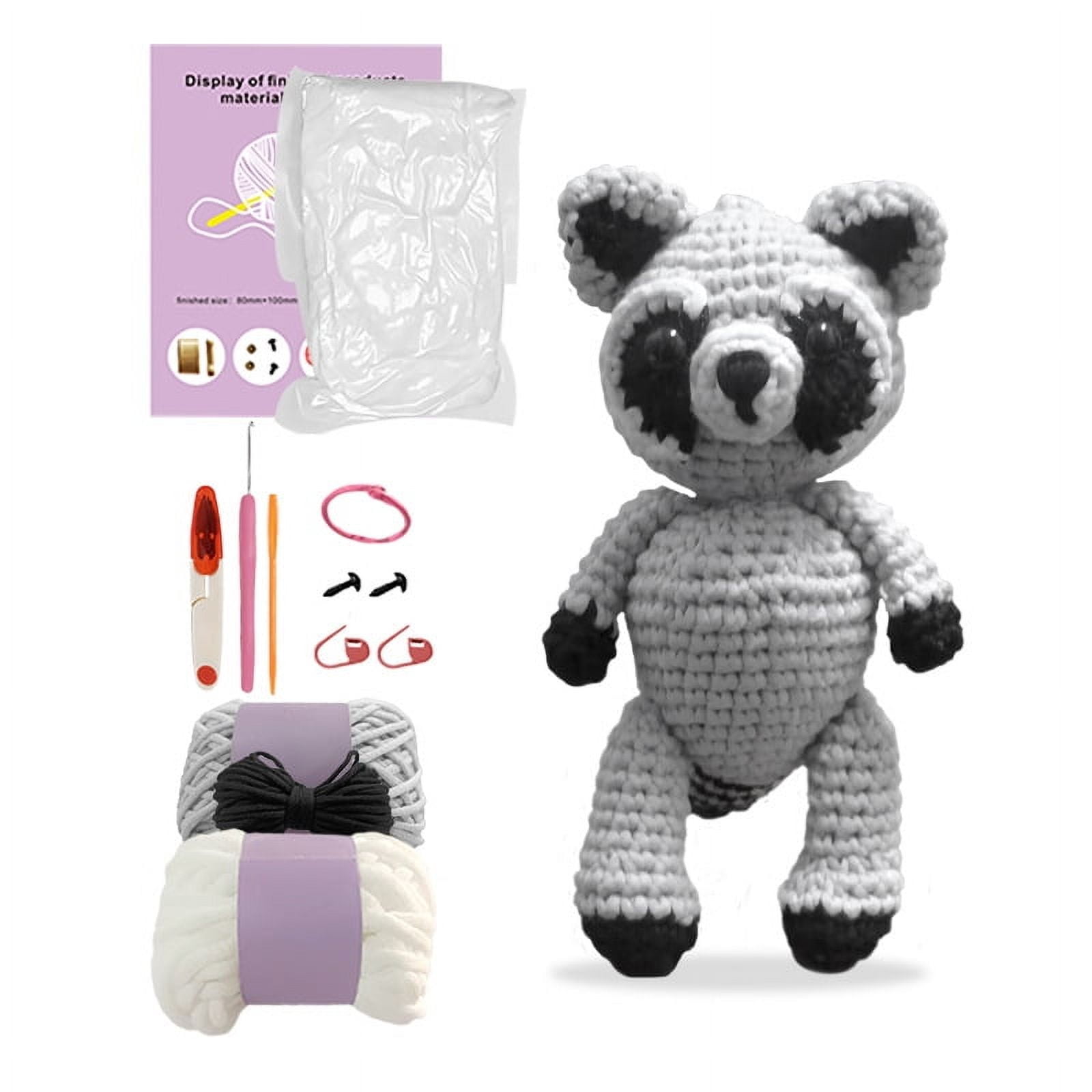 Crochet kit for beginners kids, Complete DIY Kit Animals with Kits for ...
