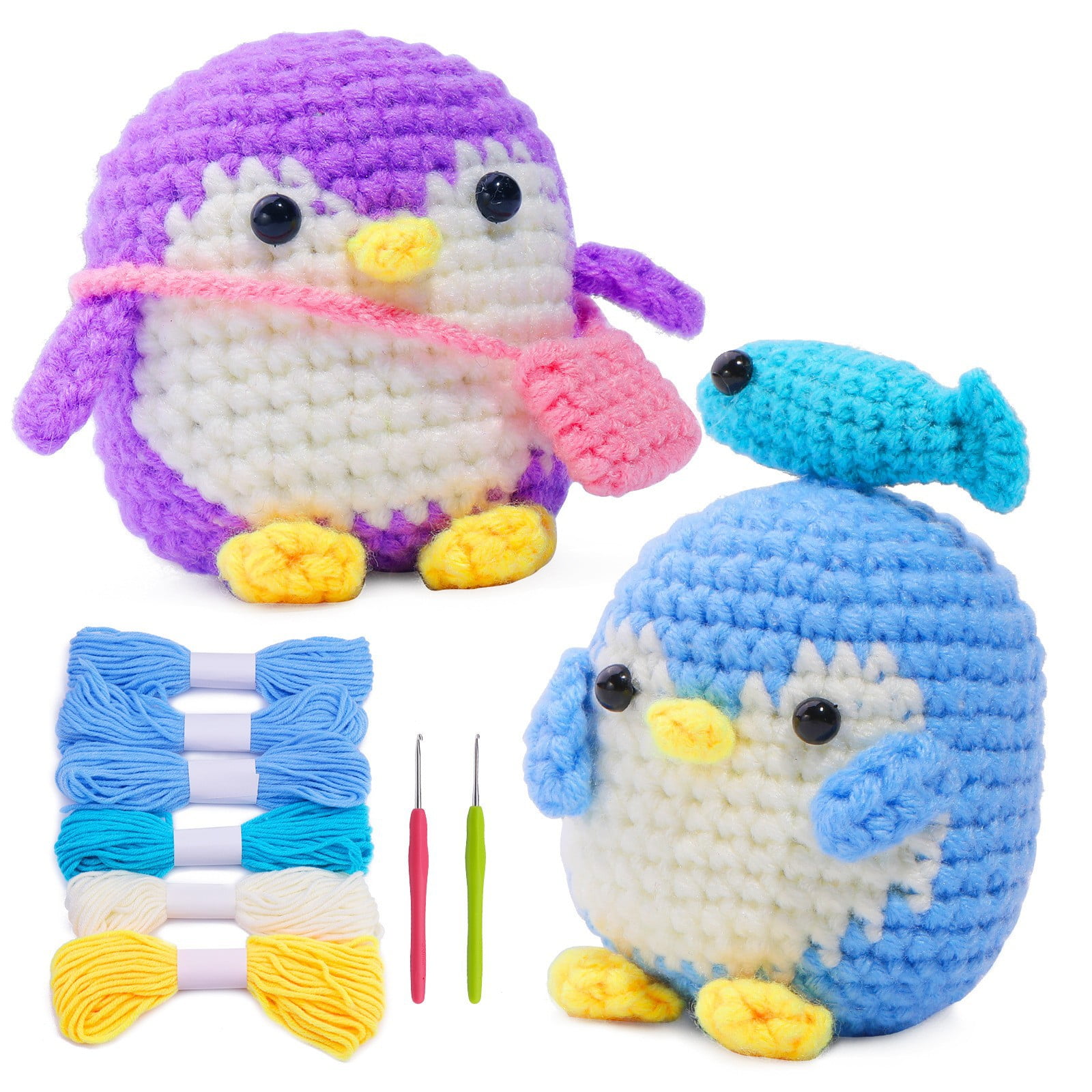 Crochet kit for beginners kids, Complete DIY Kit Animals with Kits for ...