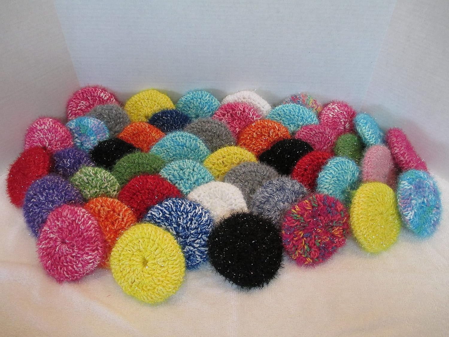 Crocheted Dish Scrubbers, Scrubbies - Set of 4 - various colors ...