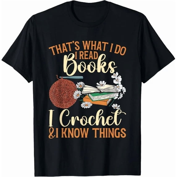 Crocheting Reading Books Crocheter Crochet Gift Unisex T-Shirt ...