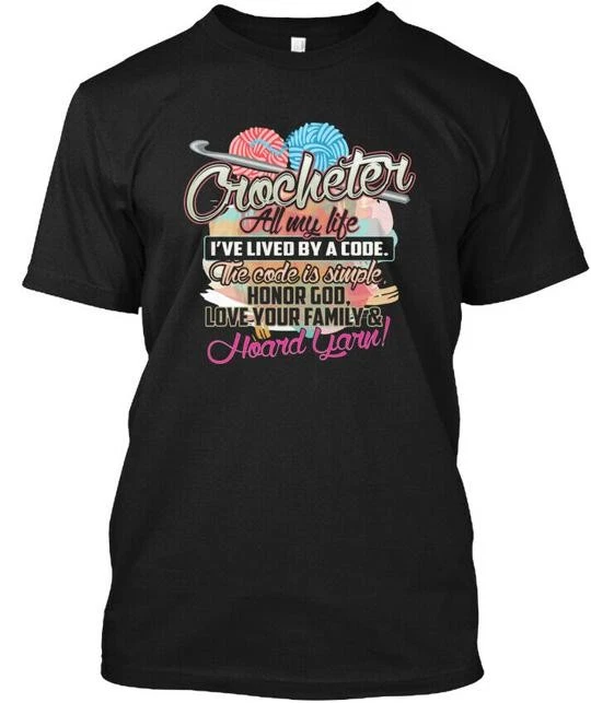 Crocheting T-Shirt Made in the USA Size S to 5XL - Walmart.com