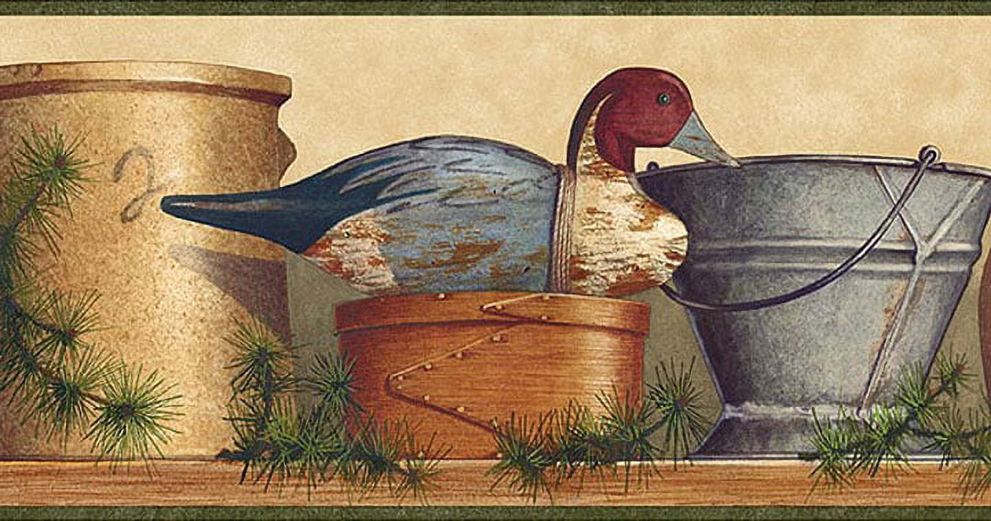 Crock Duck Decoy Wallpaper Border TC48112b - Walmart.com