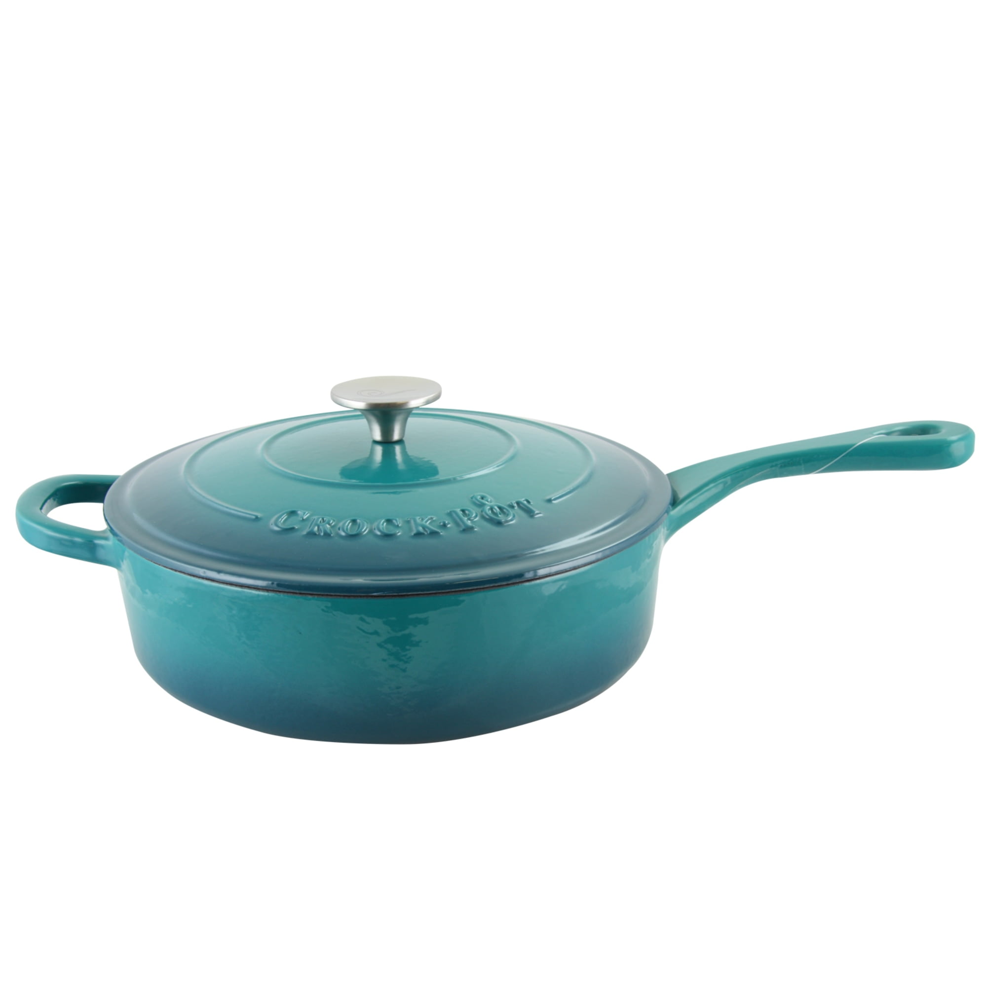 Crock Pot 112013.02 Artisan 3.5 Quart Enameled Cast Iron Pan and Lid ...