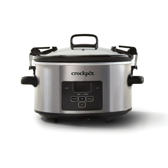 6 Quart Cook & Carry Programmable Slow Cooker with Digital Timer ...