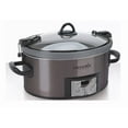 Crock Pot 7-qt Nonstick Ceramic Coating Cook & Carry Programmable Easy-Clean Slow Cooker ...