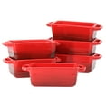 Crock Pot Appleton 6 Piece 12 Ounce Stoneware Mini Loaf Pan Baker Set ...