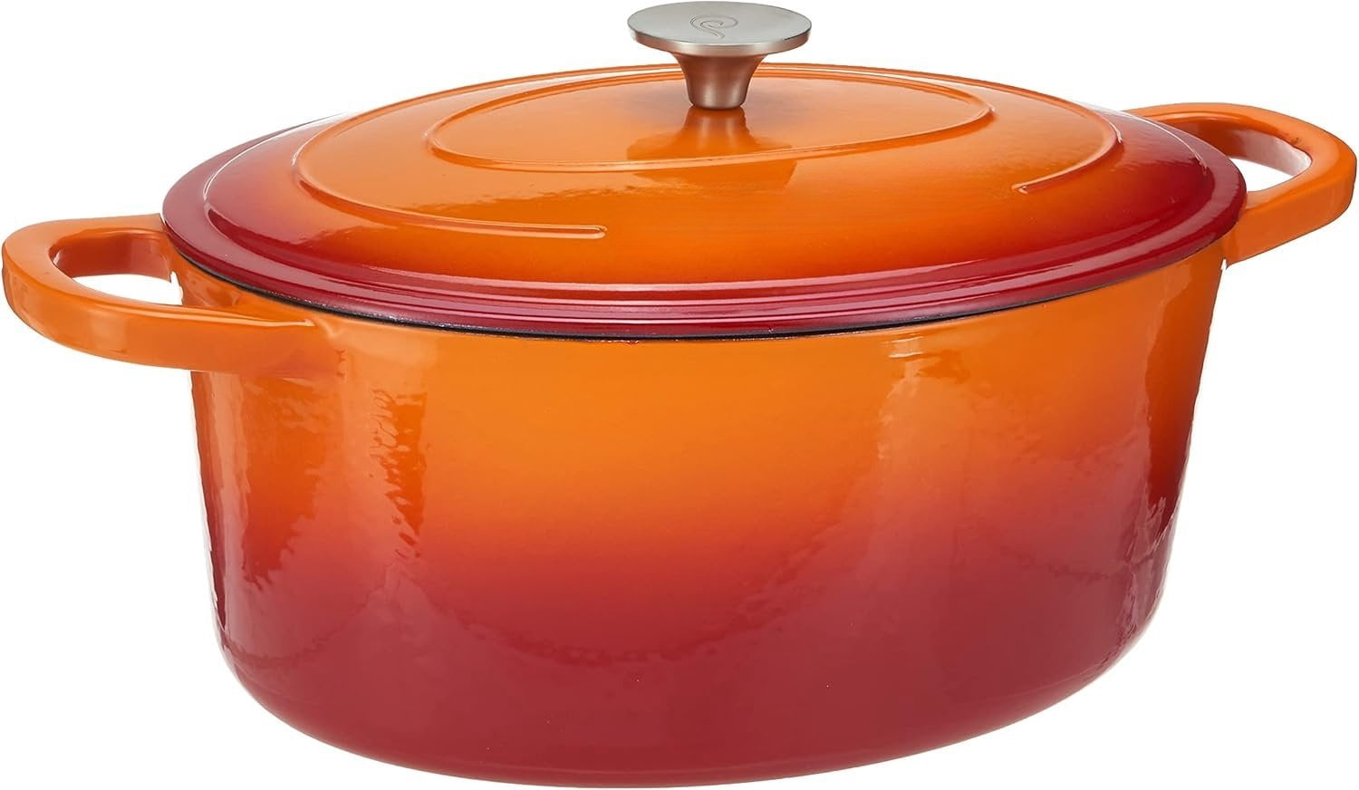 Crock Pot Artisan 7-Quart Oval Enameled Cast Iron Dutch Oven - Sunset ...