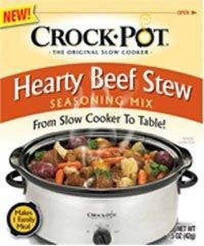 Crock Pot Hearty Beef OIF8 Stew Seasoning Mix (1.5 oz Packets) (Pack of ...