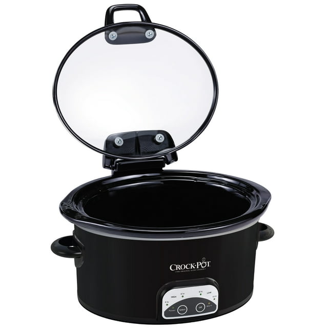 Crock-Pot, Programmable 4.5-Qt Lift & Serve, Hinged Lid, Slow Cooker ...