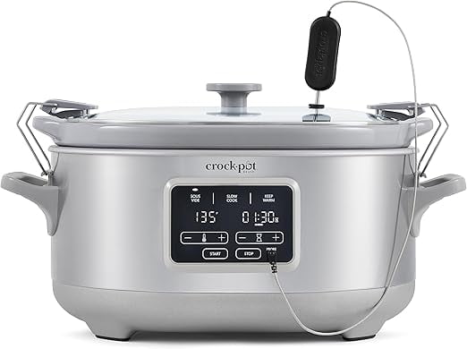 Crock-Pot Programmable 7-Quart Cook & Carry Slow Cooker with Sous Vide ...