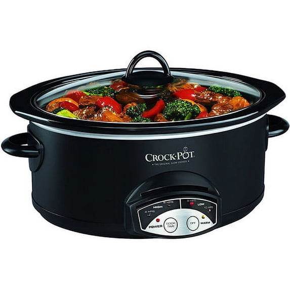 Crock Pot SCCPVP553-B 5.5 Qt Slow Cooker Smart Pot with Little Dipper ...