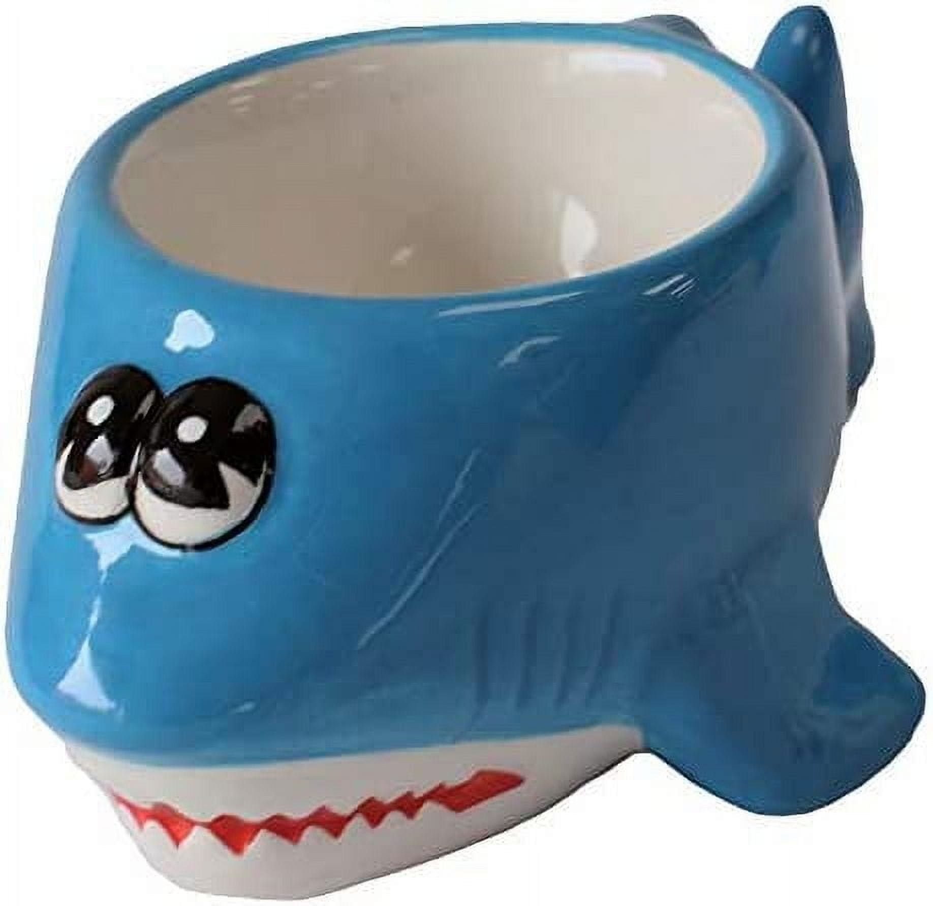 Crockery Critters Shark Egg Cup from Deluxebase. Animal Shaped Ceramic ...