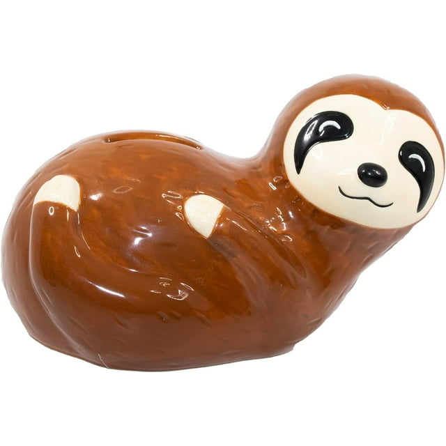 Crockery Critters Sloth Money Bank from Deluxebase. Animal Shaped Money ...