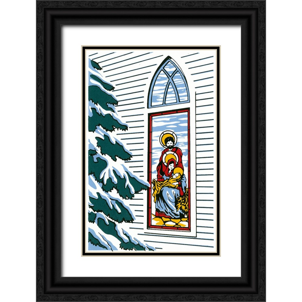 Crockett Collection 10x14 Black Ornate Wood Framed with Double Matting ...