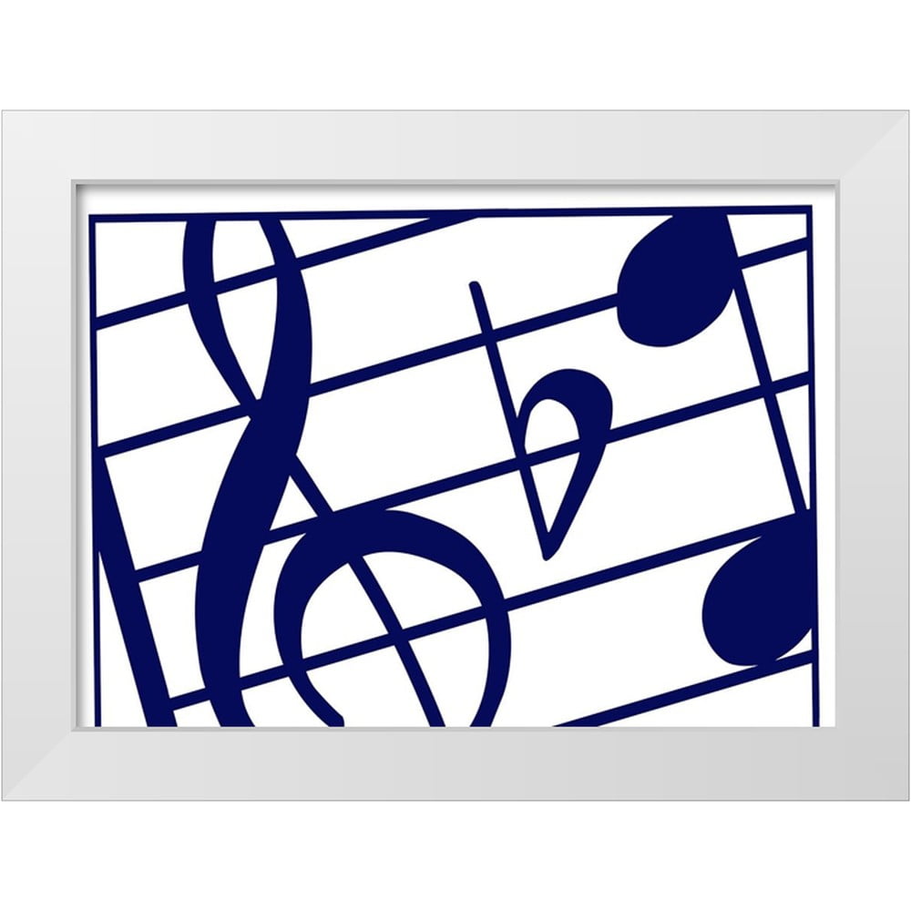 Crockett Collection 24x18 White Modern Wood Framed Museum Art Print ...