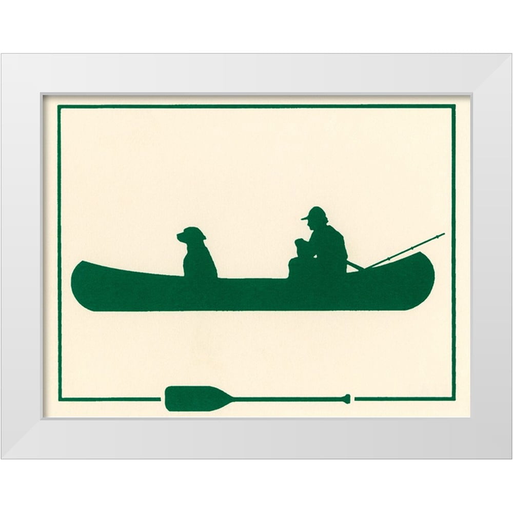 Crockett Collection 24x19 White Modern Wood Framed Museum Art Print ...