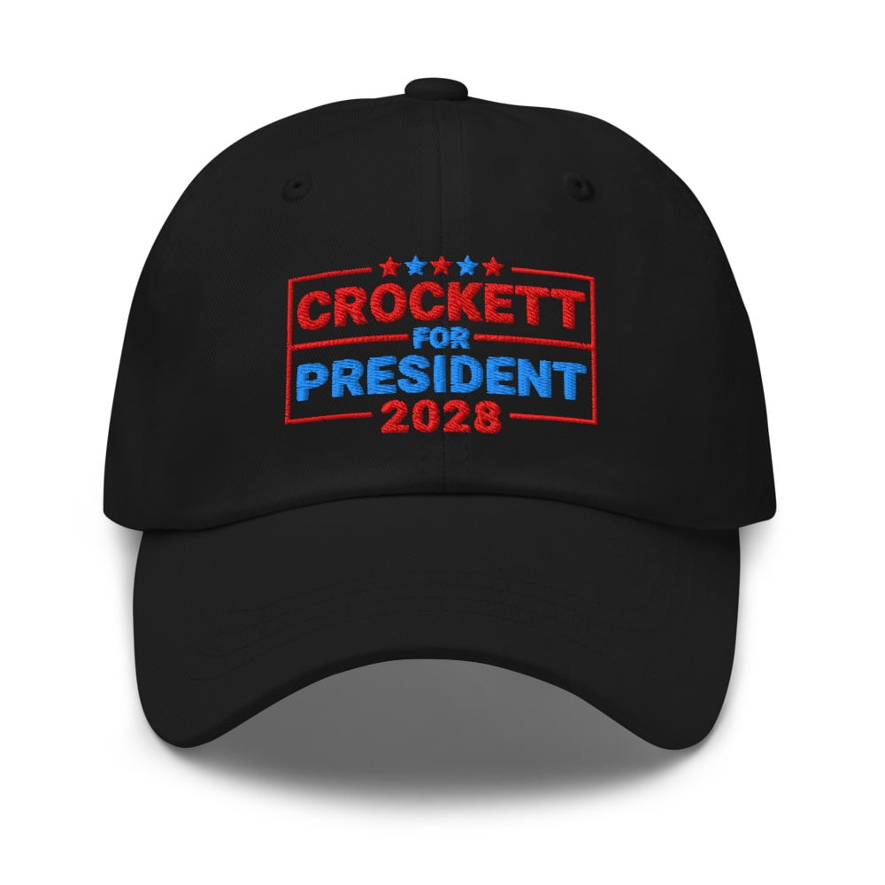 Crockett Support for Election 2028 Embroidered Dad Hat, Jasmine ...