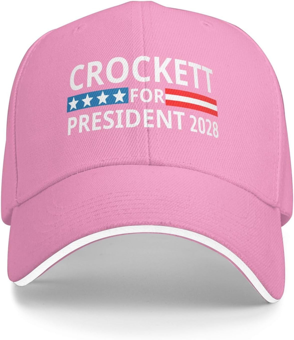 Crockett for President 2028 Sandwich Hats Adjustable Baseball Cap ...