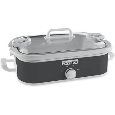 BLACK+DECKER 7 Quart Dial Control Slow Cooker with Built in Lid Holder ...
