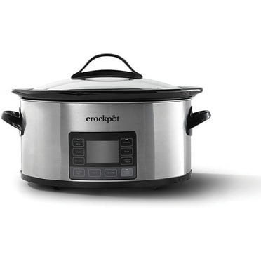 Elite Platinum Large 8.5 Quart Digital Slow Cooker, Stainless Steel ...