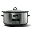 Crock-Pot® 8-Quart Programmable Slow Cooker, Black Stainless Collection ...