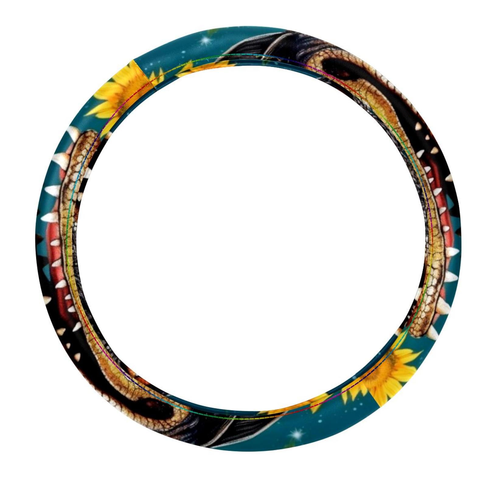 Crocodile 14.5 Inch Printing PVC Leather Car Wheel Covers Steering ...