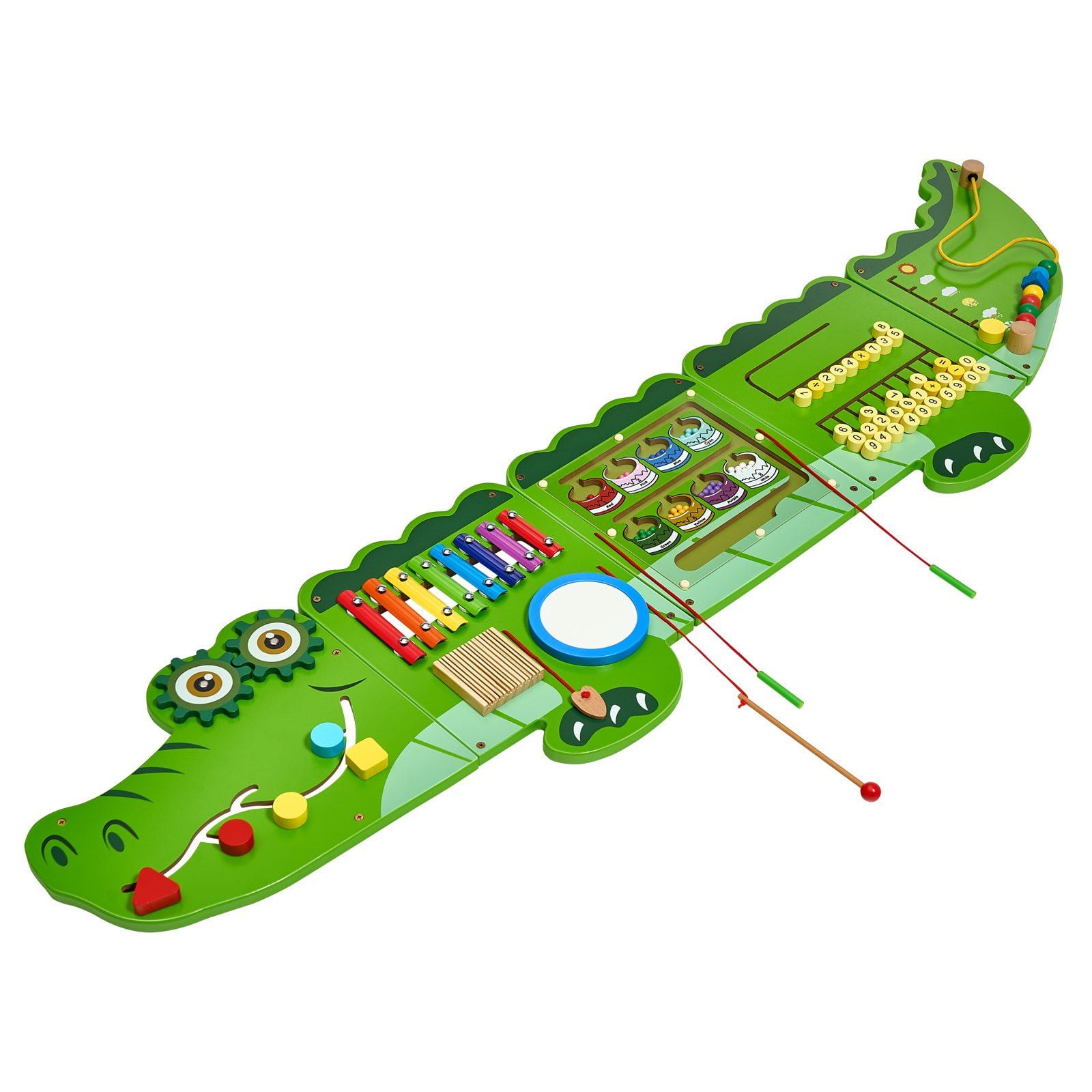 Crocodile Activity Wall Busy Board Panels 9 Activities Sensory Wall Panel - Walmart.com