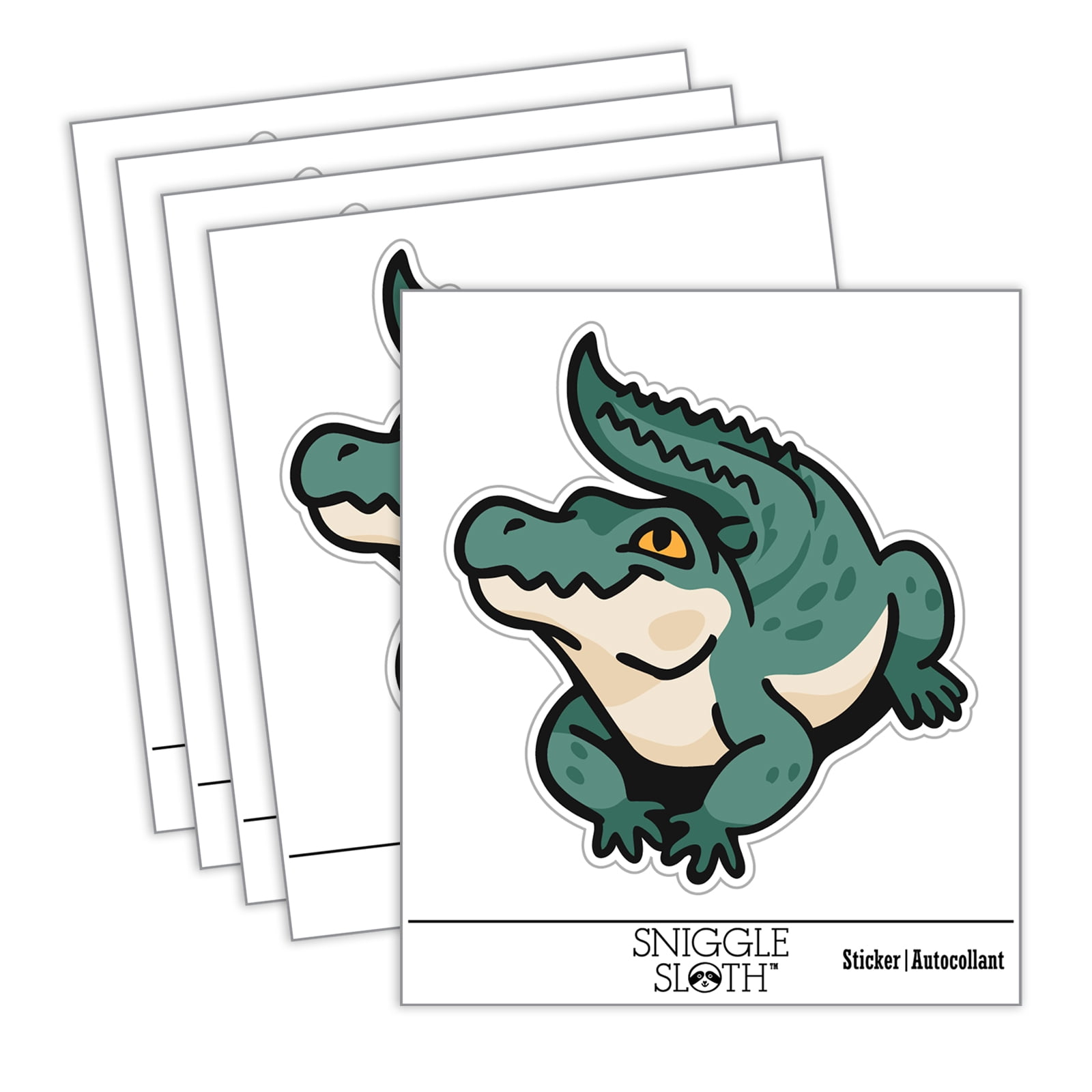 Crocodile Alligator Cute Car Window Bumper Water Bottle Phone Tablet ...