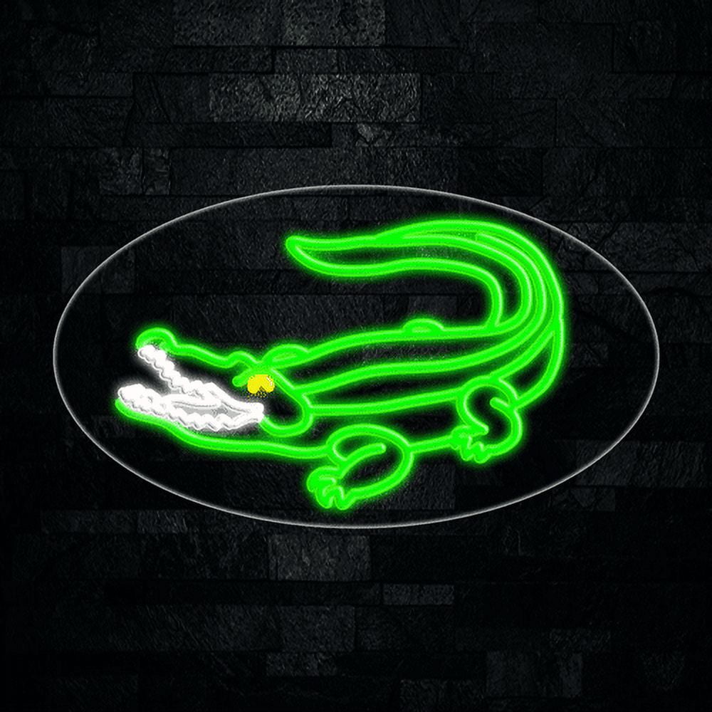 Crocodile Alligator LED Neon Sign 28"L x 16"H #34569 - Walmart.com