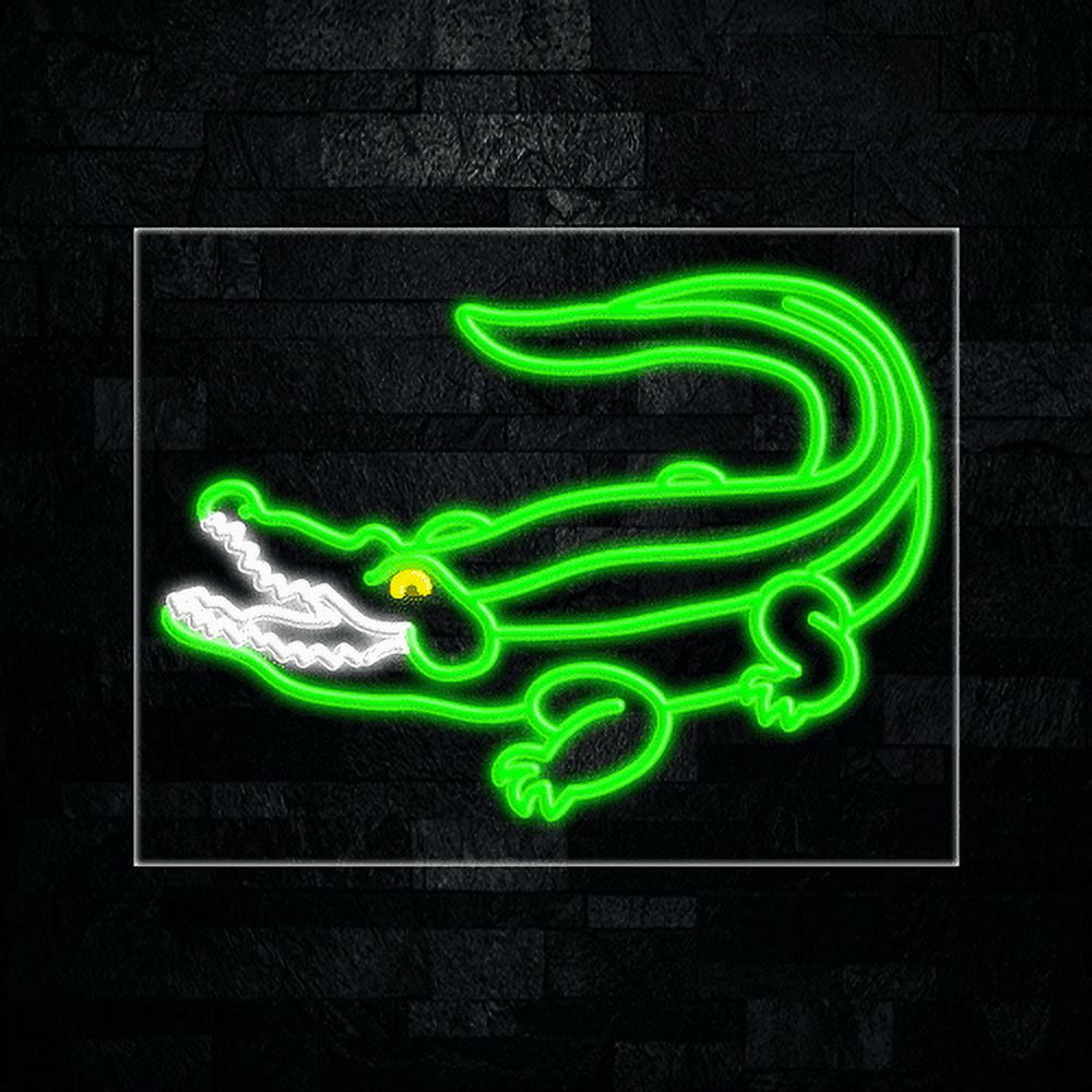 Crocodile Alligator -LED Neon Sign 28"L x 22"H #31272 - Walmart.com
